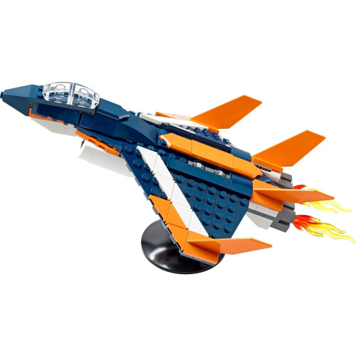 LEGO 31126 Creator 3in1 Supersonic Jet Plane to Helicopter to Speed Boat Toy Set Buildable Vehicle Models for Boys and Girls 7 Plus Years Old on OnBuy