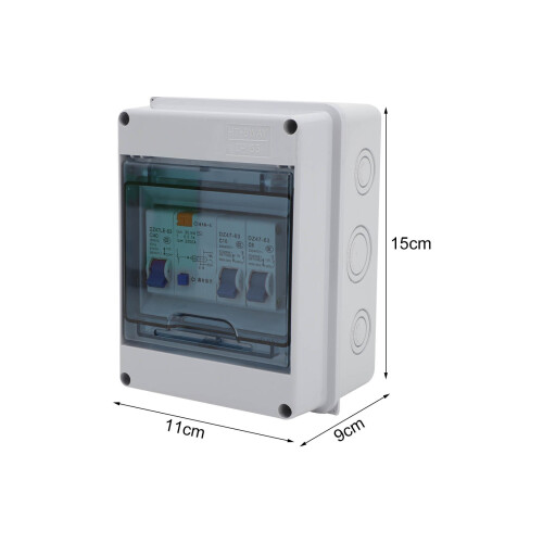 2 Way Caravan Consumer Unit Enclosure Fuse Box 2MCB 40A 30mA on OnBuy