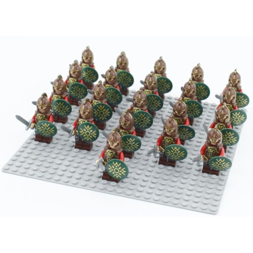 (Roman-green) 21Pcs Fit Lego Roman Warrior Roman Commander Cavalry Star ...
