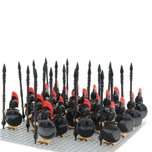 (Roman-black A) 21Pcs Fit Lego Roman Warrior Roman Commander Cavalry ...