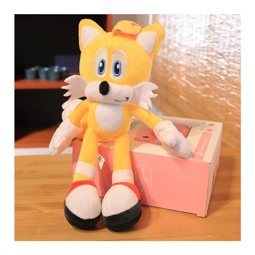 (Yellow) Sonic The Hedgehog Knuckles Silver Tails Stuffed Teddy Bear ...