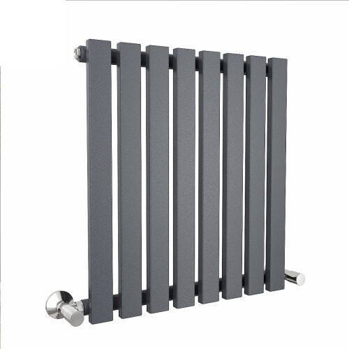 Lulea 600 x 550mm Anthracite Single Rectangular Panel Horizontal ...