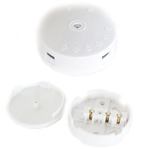 30A 3 Way White Junction Box Mains Power Cable Joiner Terminal Block ...