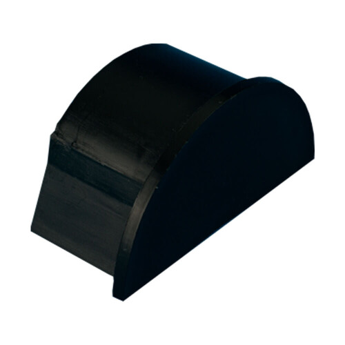 50mm x 25mm Smooth Fit End Cap Black Adapter Trunking Cover Conduit ...