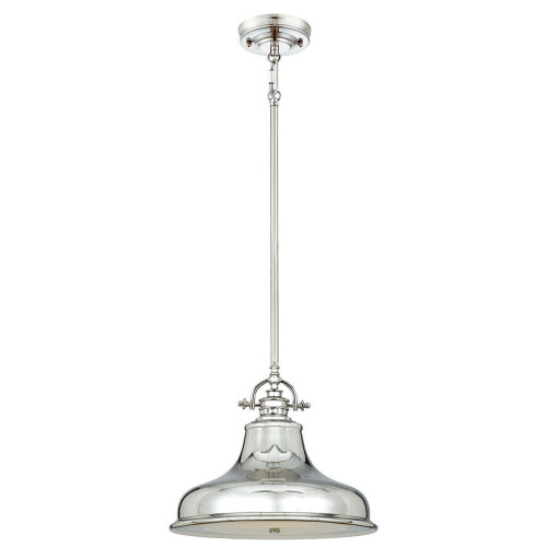 1 Bulb Ceiling Pendant Light Fitting Imperial Silver LED E27 100W Bulb ...
