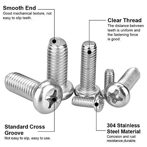 M4 M5 M6 M8 Screws 88-Piece Universal TV Mounting Hardware Kit | M4 M5 ...