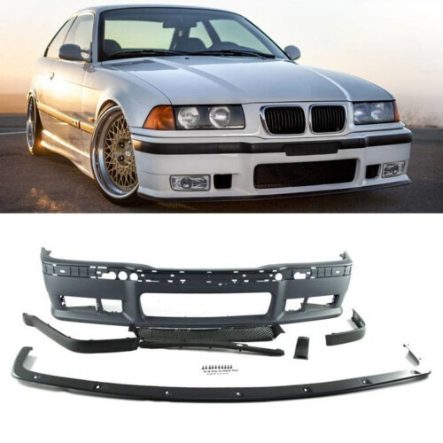 BMW 3 E36 Front Bumper Kit Grille M3 Style 2Dr 4Dr Saloon Coupe Cabrio ...