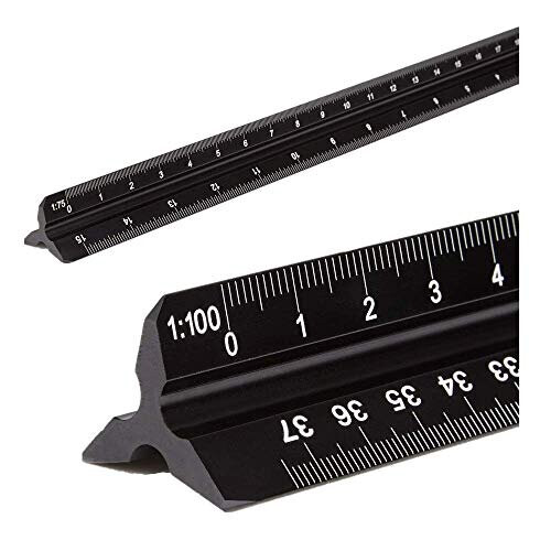 Metric and standard ruler store