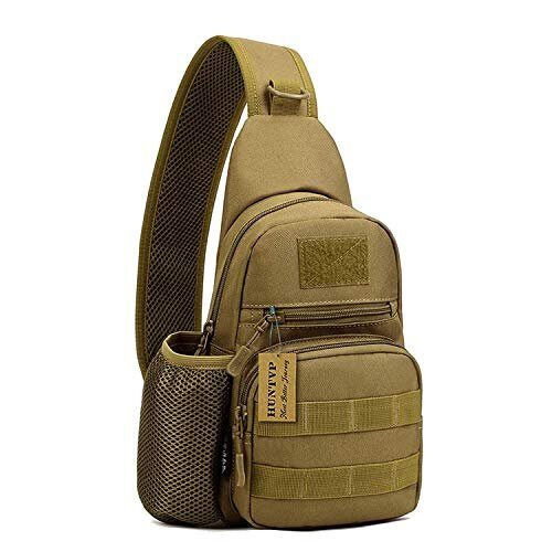 HUNTVP Tactical Military Chest Bag Molle Crossbody Shoulder Sling Pack ...