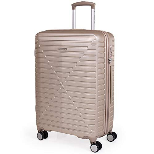 London Fog ABS Hard Shell 26 Inch Suitcase - Travel Luggage with 8 ...