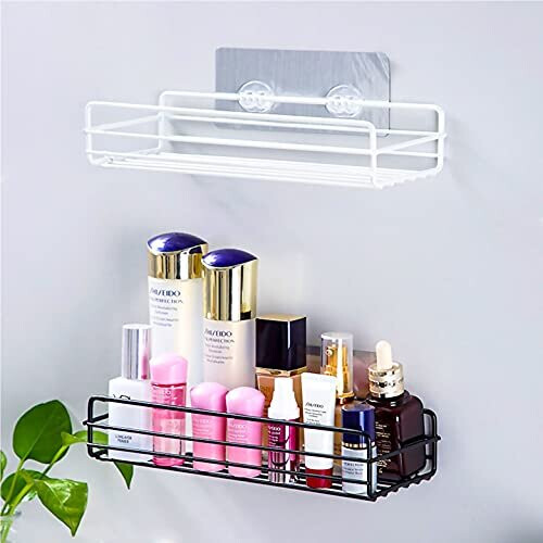 SLEEC 2 Pack Shower Organiser, Bathroom Wall Shelves, Shower Caddy, Shower Shelf, Bathroom ...