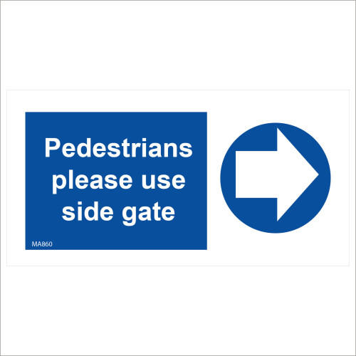 (200 x 100mm - 8 x 4, B - Magnetic - Vehicle Grade) MA860 Pedestrians ...