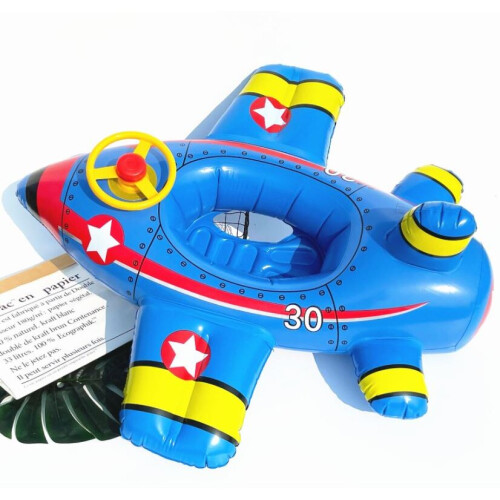 Kids Swimming Float Ring Inflatable Airplane Pool Floats Seat Summer ...