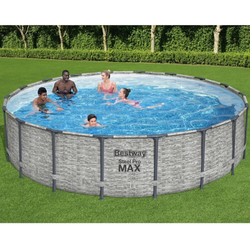 Bestway 18ft x 48in Steel Pro MAX Pool Set on OnBuy
