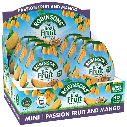 Robinsons Mini - No Added Sugar - Low Calorie - Passion Fruit and Mango ...