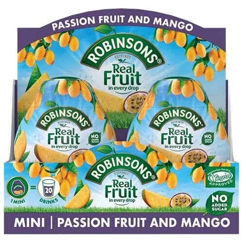 Robinsons Mini - No Added Sugar - Low Calorie - Passion Fruit and Mango ...