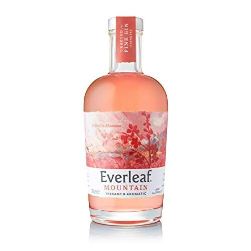 Everleaf Mountain Non-Alcoholic Pink Gin - Low Calorie and Vegan - Vibrant & Aromatic Spritz ...