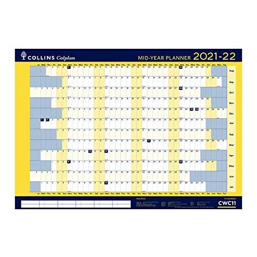 Collins Colplan A1 Wall Planner 2021/22 Mid Year Diary on OnBuy