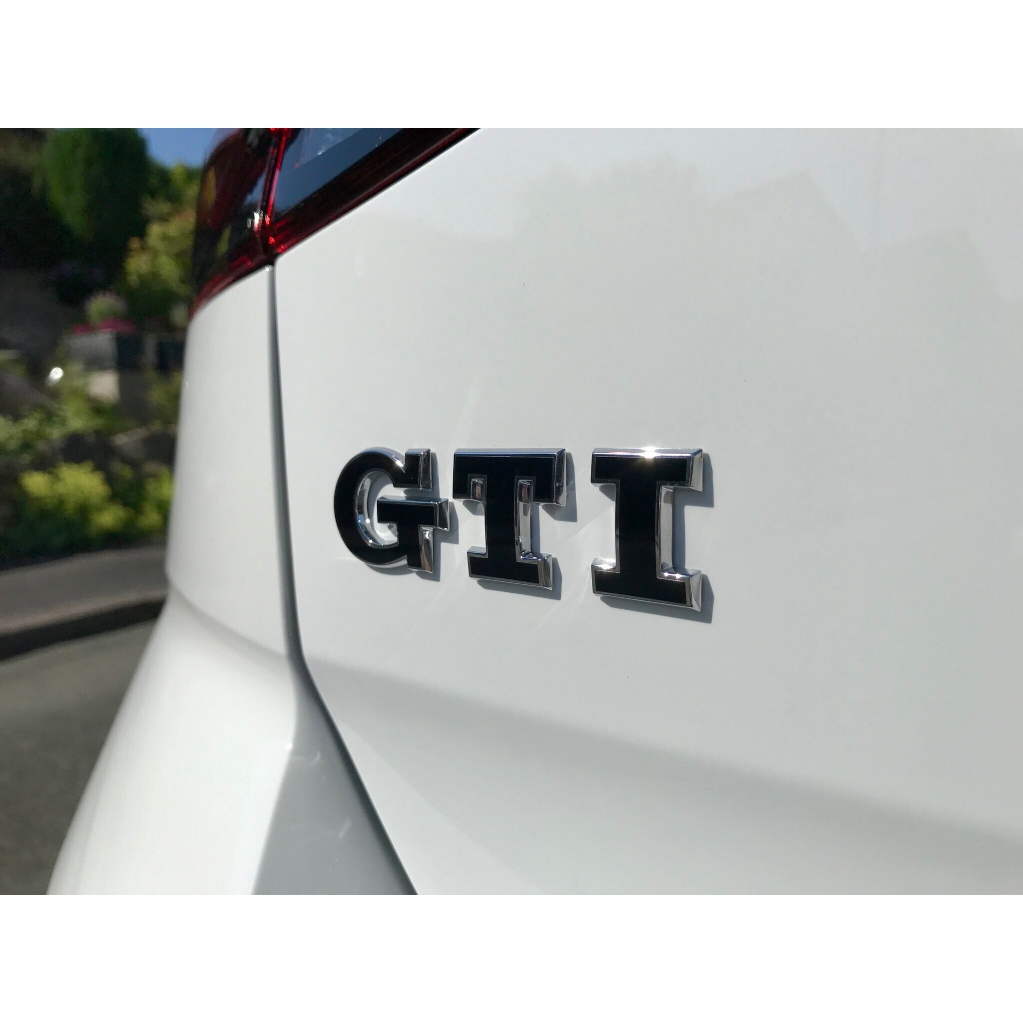 GTI Rear Badge Emblem Black & Chrome For VW Volkwagen Polo Golf MK4 MK5 ...