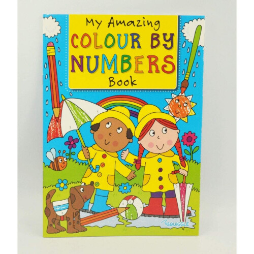 Squiggle My Amazing Colour By Numbers Colouring Book A4 Size (Blue) on ...