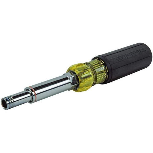 KLEIN TOOLS Nut Driver, 6-in-1 Multi NutDriver Set, Heavy Duty Hollow ...