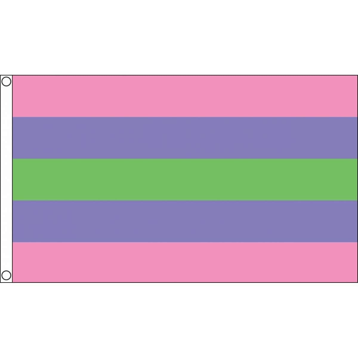 AZ FLAG Trigender Pride Flag 3' x 5' - three genders LGBT flags 90 x ...