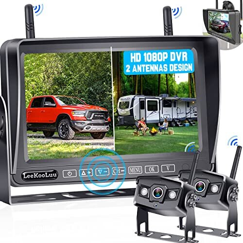 Wireless Reversing Camera Digital Van Rear View Camera Kit, Video ...