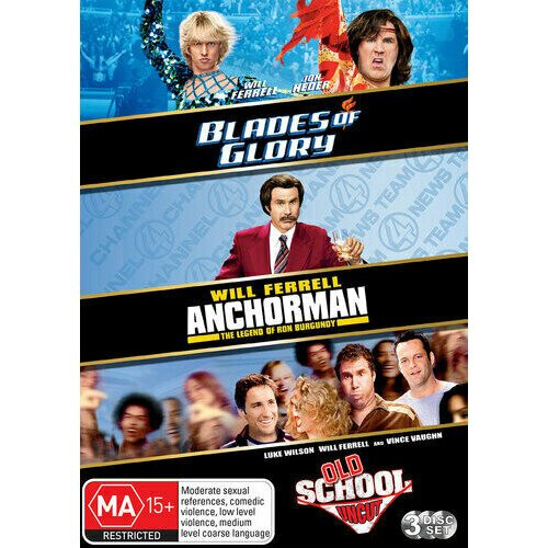 Blades of Glory/Old School/Anchorman DVD (2008) Chris Parnell, Gordon ...