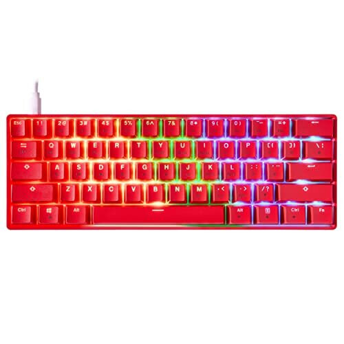 HK GAMING GK61 Mechanical Gaming Keyboard 60 Percent | 61 RGB Rainbow ...