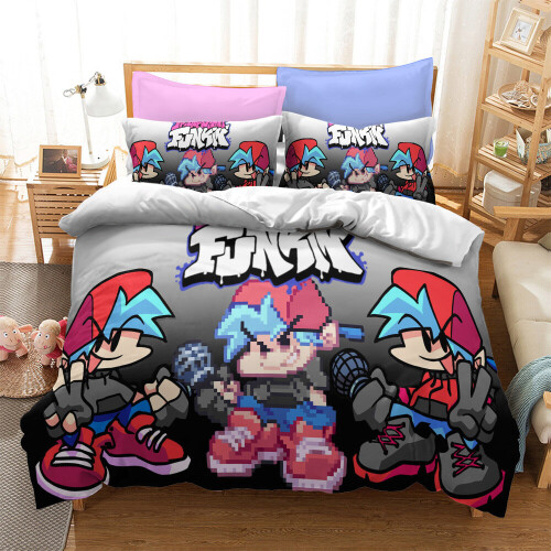 (Pattern 04, King) Friday night Funkin Bedding Single Double King Duvet ...