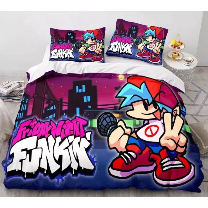 (Pattern 06, Single) Friday night Funkin Bedding Single Double King ...