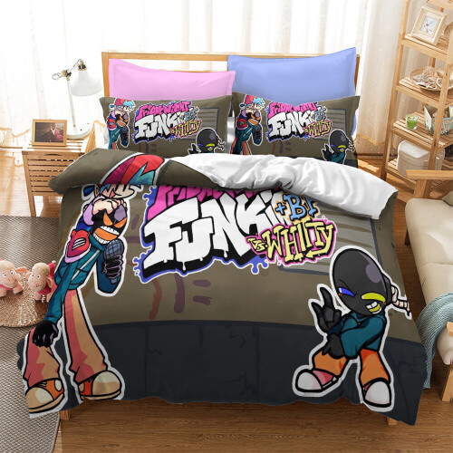 (Pattern 12, Double) Friday night Funkin Bedding Single Double King ...