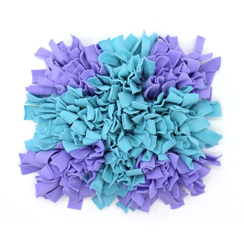 (Blue Cross) Pet Puzzle Toy Sniffing Slow Feeder Nose Training Pad 45cm ...