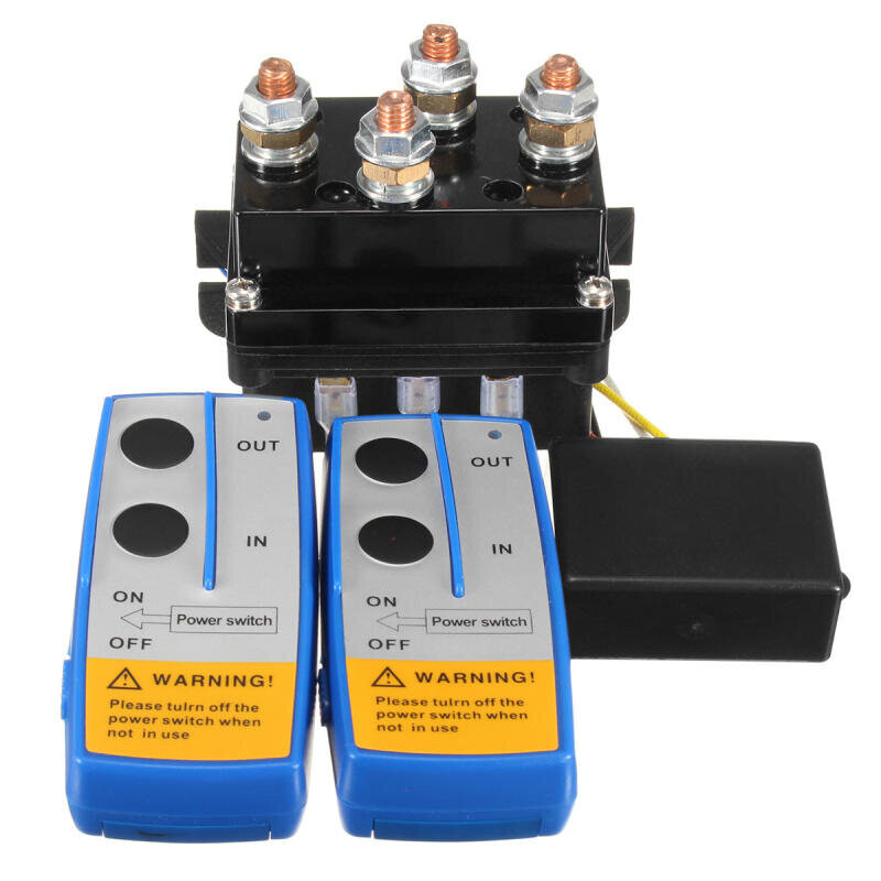 12V 500Amp HD Electric Capstan Contactor Winch Control Solenoid Twin ...