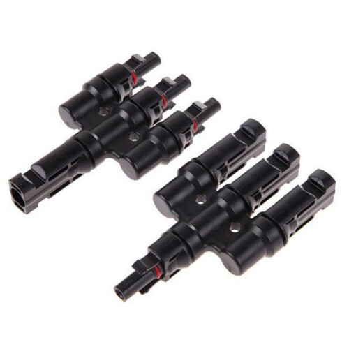 MC4 T-type 3 Branch Parallel Connector Solar Panel Adapter Photovoltaic ...