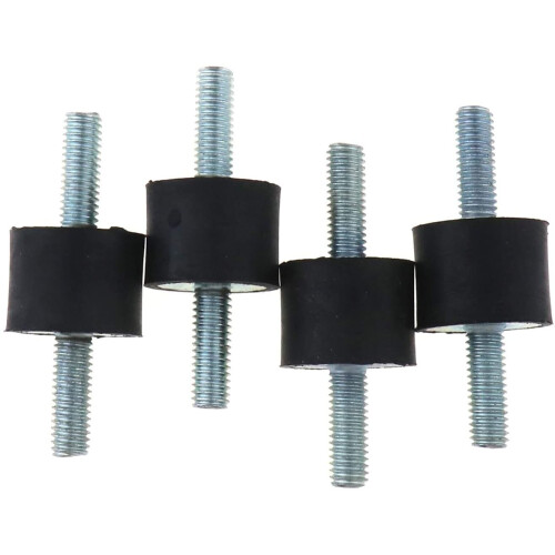 20x15mm Rubber Mounts M6 Double Ends Screw Absorber Anti Vibration ...
