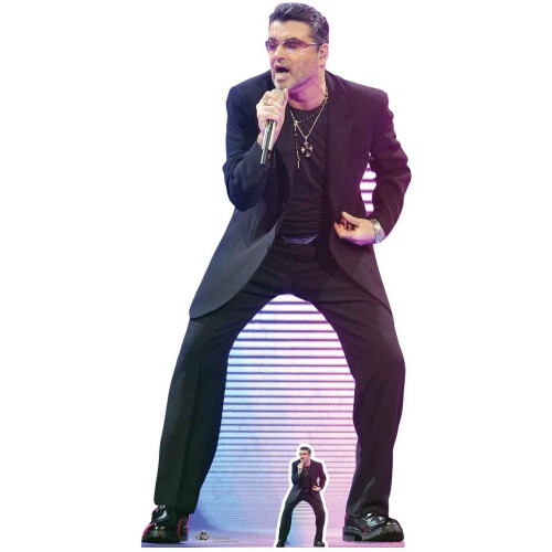 STAR CUTOUTS Life Size Cut Out with Mini Version of George Michael ...
