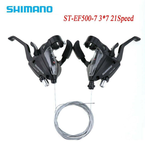 Shimano ST-EF500 MTB GEAR Shifter/Brake Lever 3 x 7 Speed Set Black V-Brake on OnBuy