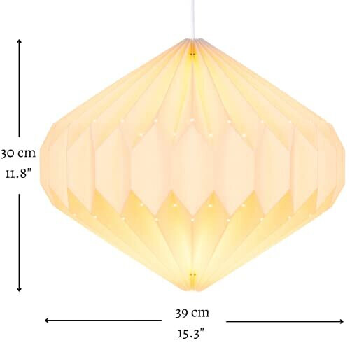 Tabéah Handmade Paper Origami Ceiling Light Shade - Pendant Lamp Shade ...