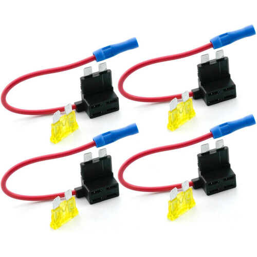 4X Circuit Fuse Tap, Standard Medium ATC 20A Car Fuses ATO ATC Piggy ...