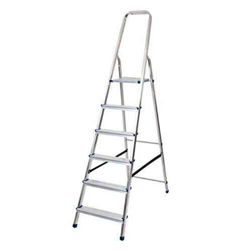 Aluminium Step Ladder 6 Tread Trade & DIY | Lightweight Platform Steps ...