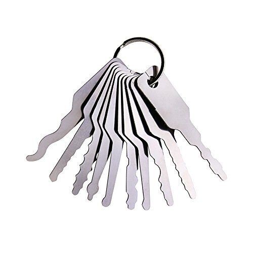 Loboo Idea Car Jiggler Lock Pick Set, 10 Piece Full Master Key for Auto ...
