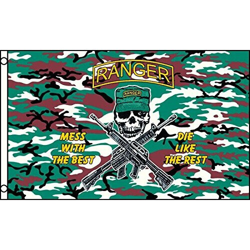 AZ FLAG American Ranger Camo Flag 3' x 5' - United States rangers flags ...