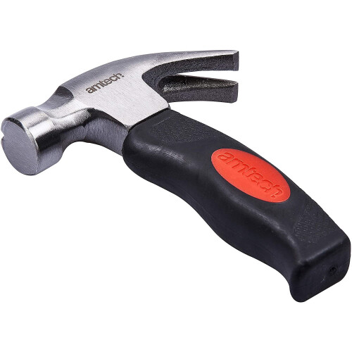 Amtech A0200B Magnetic Stubby Hammer 10oz Mini Hammer with Cushion Grip ...