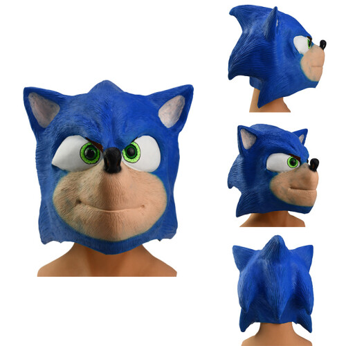 Sonic Hedgehog Mask Halloween Cosplay Party Prop on OnBuy