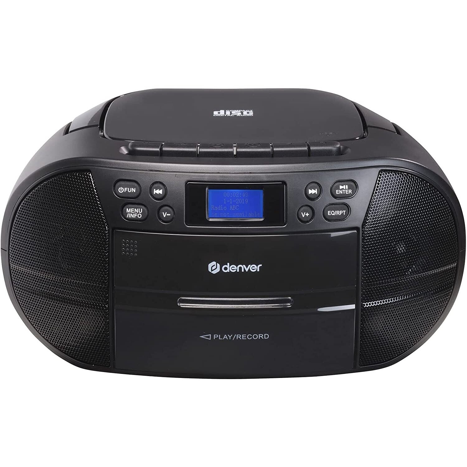 Denver DAB Portable CD Player And Cassette Player/DAB And CD Radio ...