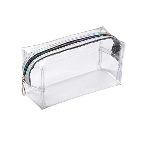 Clear Pencil Case Large Transparent Plastic Pen Pencil Bag Makeup Pouch Travel Cosmetic Bag for Teenage Boys Girls Women Clear on OnBuy