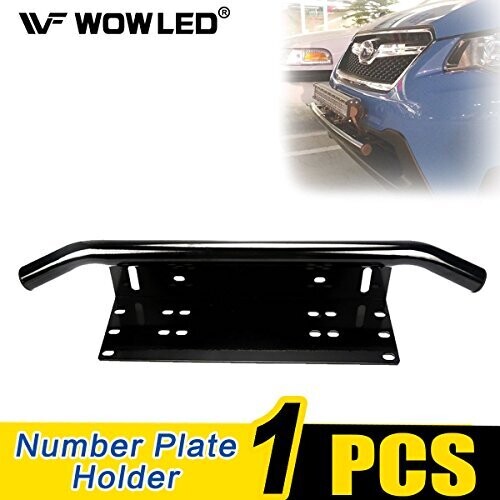 WOWLED Universal License Number Plate Mounting Bracket Holder, Front ...