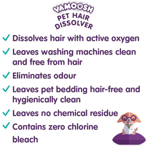 Vamoosh Pet Hair Dissolver- Pet Hair Remover for Washing Machines ...