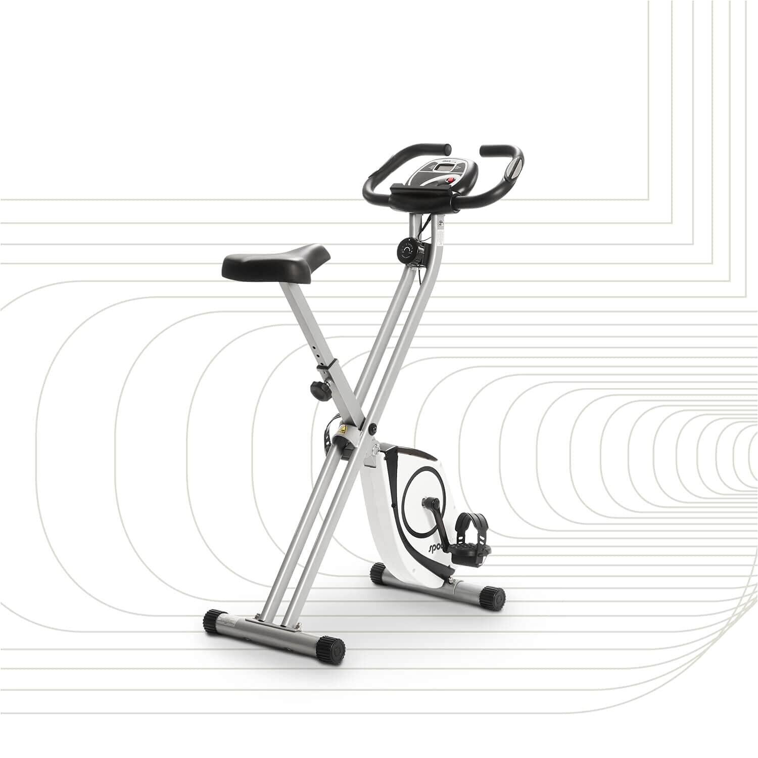 SportPlus Foldable Exercise Bike, Ergometer Bike, Foldable with ...